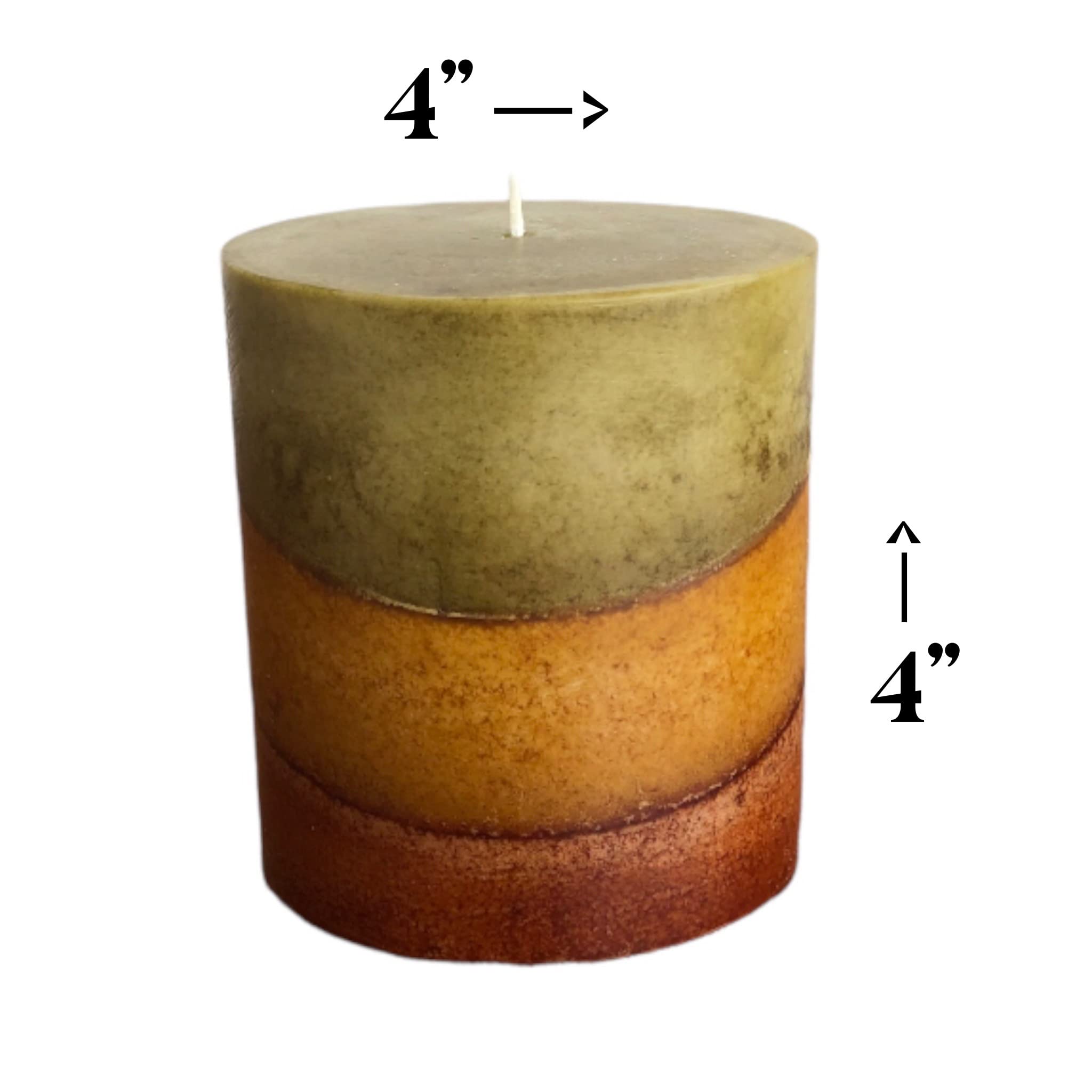 Wicks N More Amish Harvest Scented Pillar Candles (4x4)