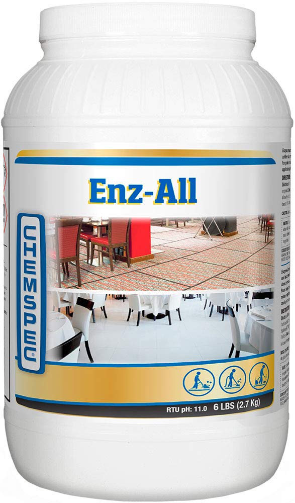 Chemspec ENZ-All – Professional Multi-Purpose Enzyme Traffic Lane Carpet Cleaning Concentrate, 1-6 lb jar (C-EA6)