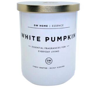 dw home large white pumpkin scented candle