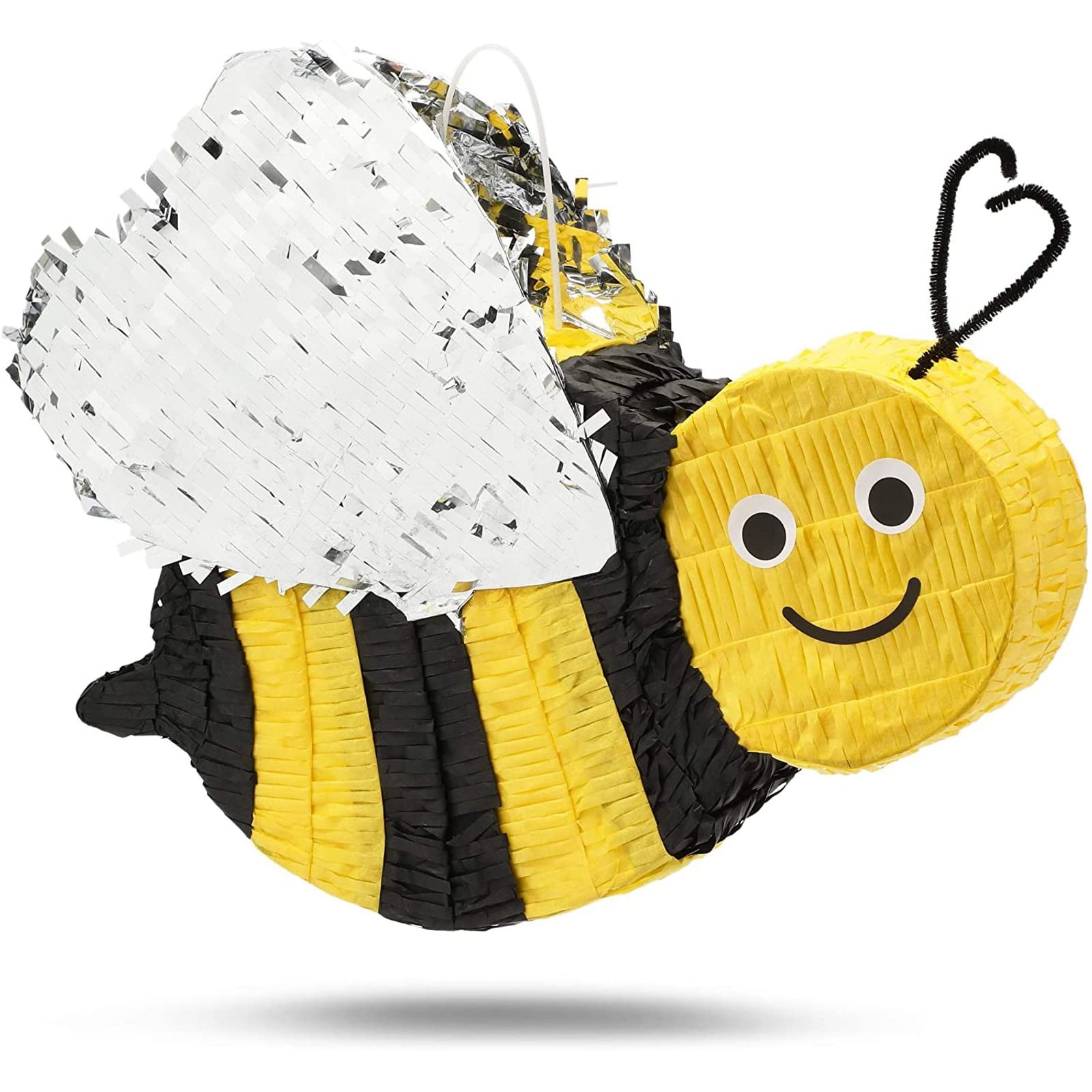 BLUE PANDA - Bumble Bee Pinata for Baby Shower, Birthday Decorations, Gender Reveal Party Supplies (Small, 15.5 x 13 x 3 in)