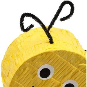 BLUE PANDA - Bumble Bee Pinata for Baby Shower, Birthday Decorations, Gender Reveal Party Supplies (Small, 15.5 x 13 x 3 in)