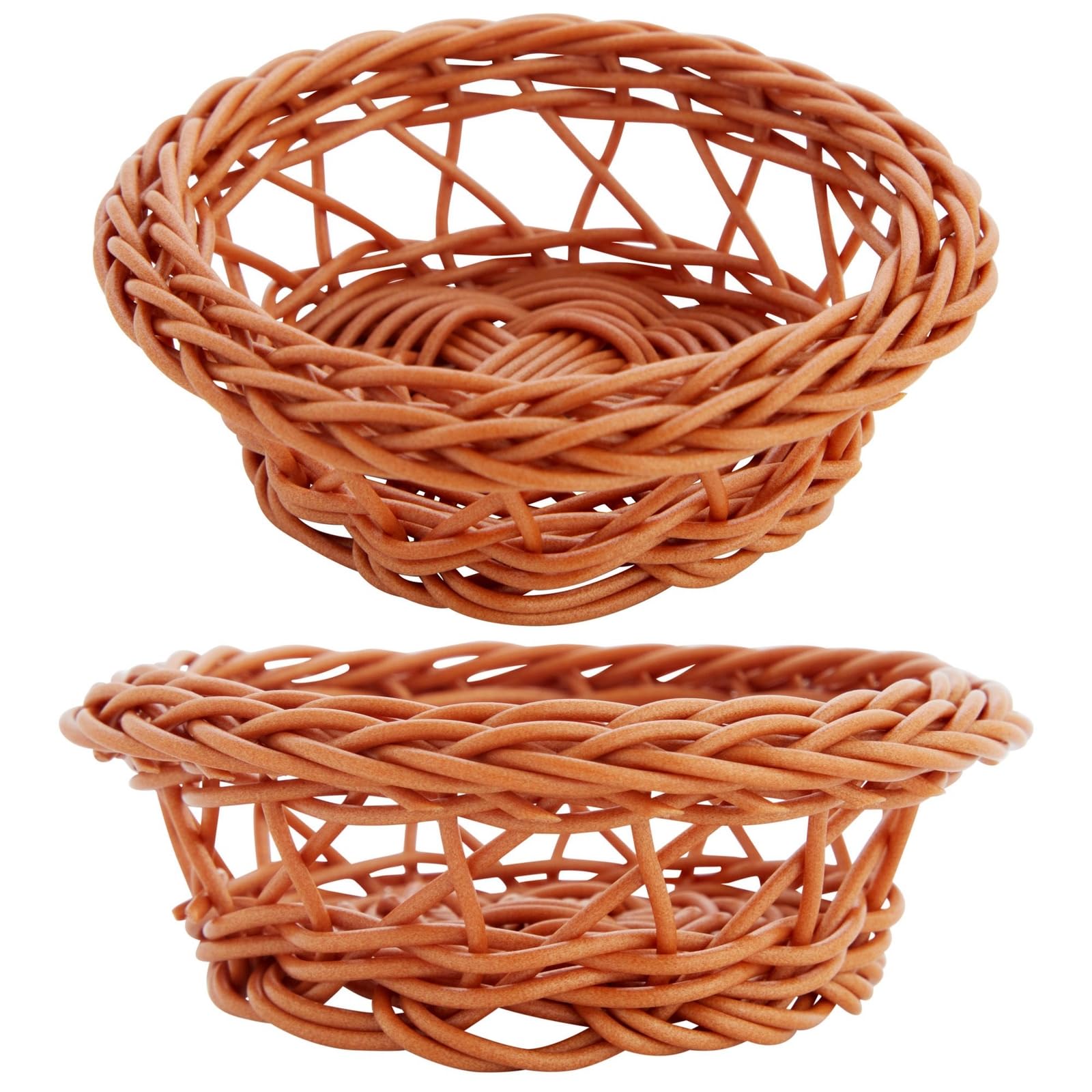 Bright Creations 24 Pack Small Woven Basket Set, 3.1x1.2 Inches, Bulk Mini Wicker Baskets for Favors