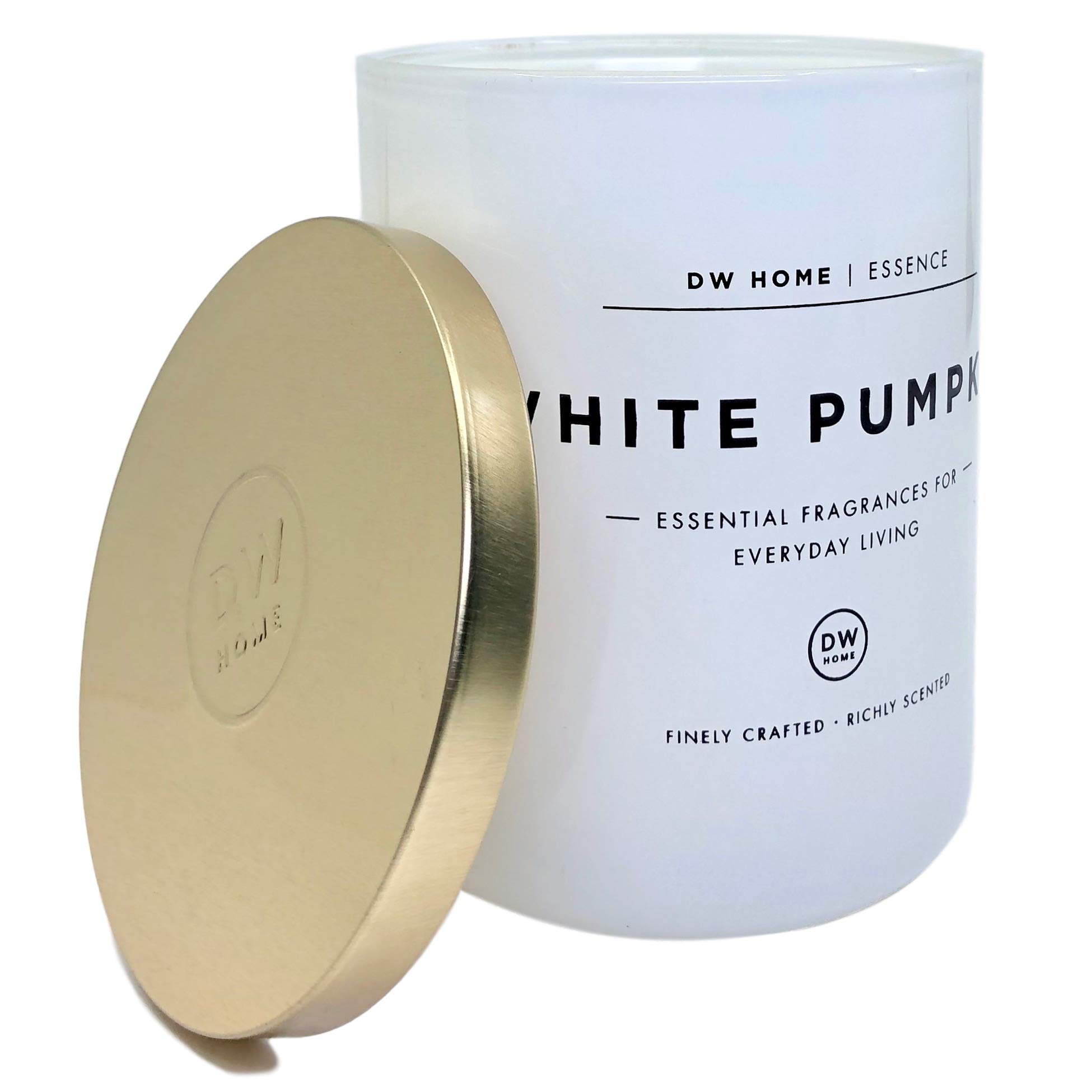 DW Home Large White Pumpkin Scented Candle