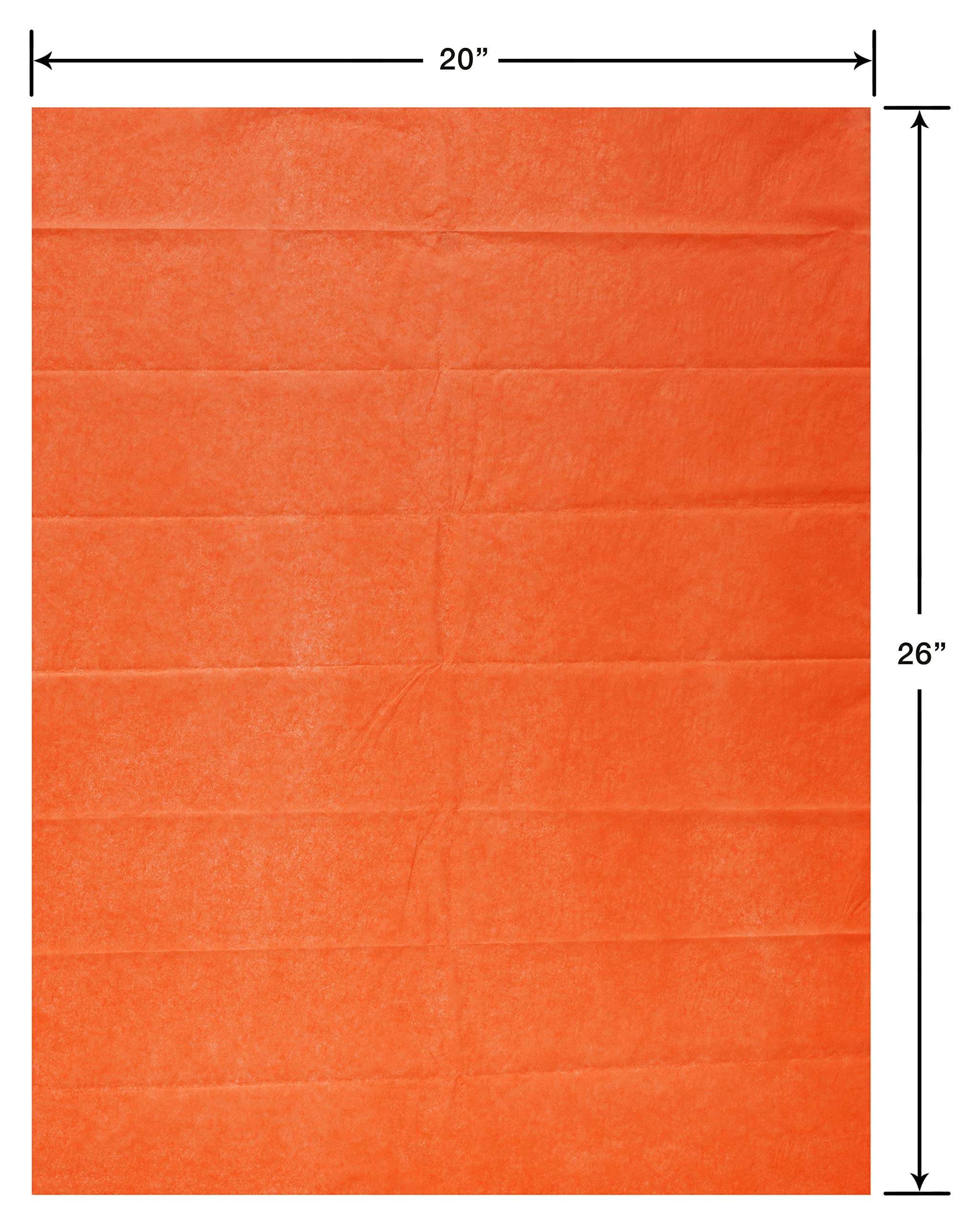 Papyrus 8 Sheet Orange Tissue Paper for Halloween, Thanksgiving, Birthdays and All Occasions