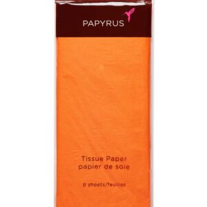 Papyrus 8 Sheet Orange Tissue Paper for Halloween, Thanksgiving, Birthdays and All Occasions