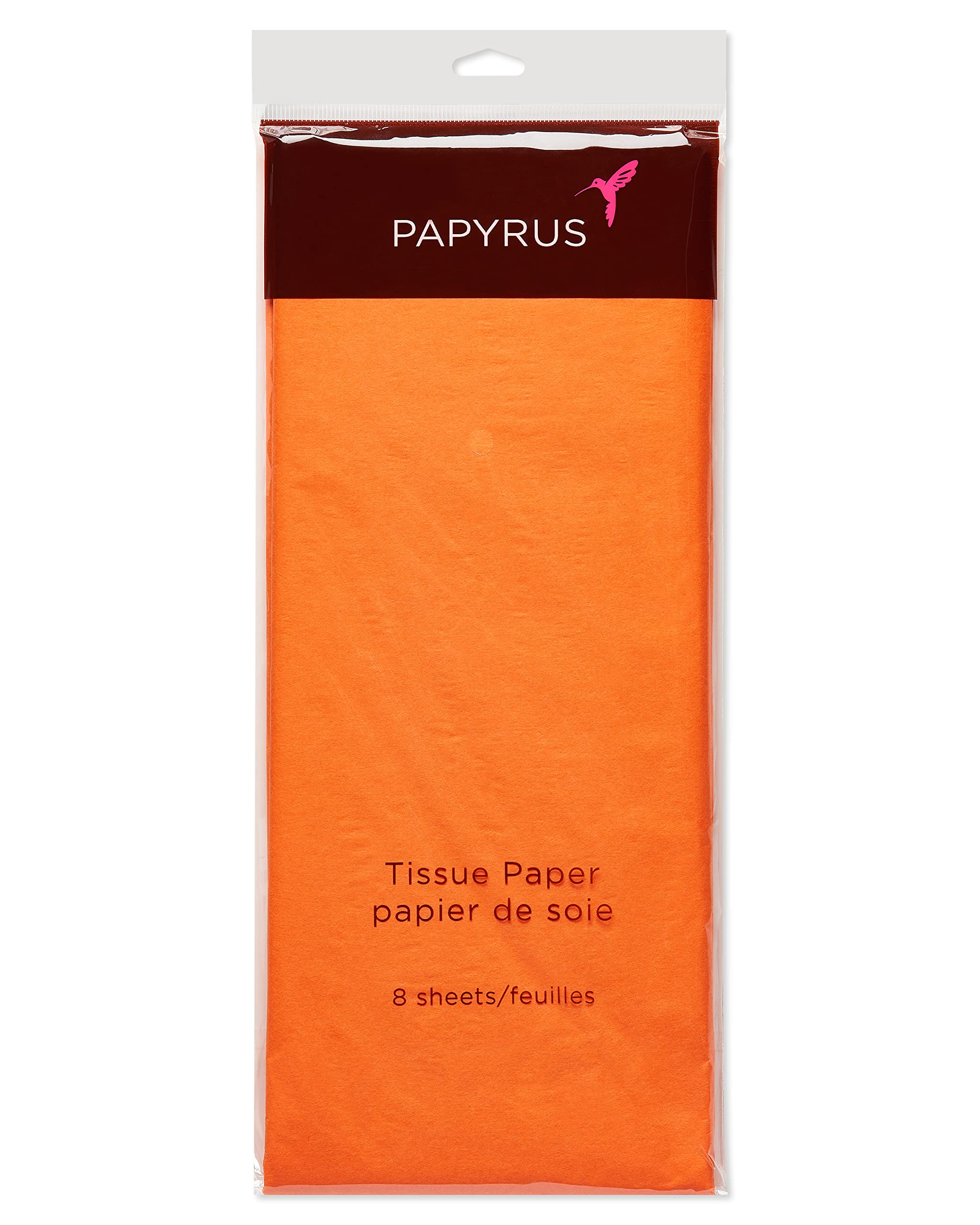 Papyrus 8 Sheet Orange Tissue Paper for Halloween, Thanksgiving, Birthdays and All Occasions