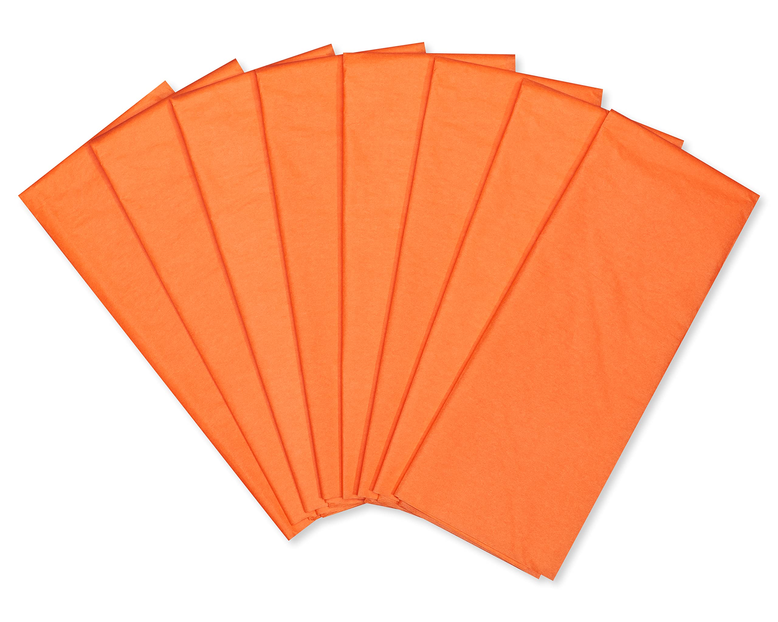 Papyrus 8 Sheet Orange Tissue Paper for Halloween, Thanksgiving, Birthdays and All Occasions