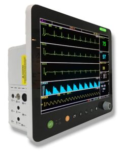 pm6800vcs 15" veterinary multi-parameter monitor with etco2(sidestream) ecg resp spo2 nibp temp pr