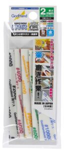 godhand migaki-kamiyasu-sanding stick 2mm-assortment 5 types set (#2000, #4000, #6000, #8000, #10000) 0.08 inch (2 mm) thick gh-ks2-kb for plastic models