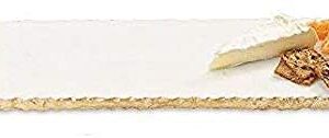 INA KI Natural Marble Cheese Board with Golden Foiling - 12 x 6 Inches