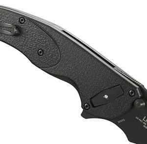 CRKT Linchpin EDC Folding Pocket Knife: Heavy Duty Everyday Carry, Black Blade with Veff Serrations, Flipper, Deadbolt Lock, Ball Bearing Pivot, GRN Handle, Pocket Clip 5406K