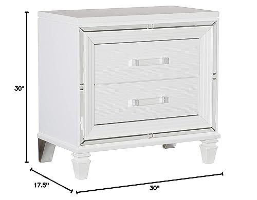 Lexicon Loaghaire 2-Drawer Nightstand, White