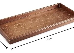 Good Directions 204VB Medallions Tray, Plants, Pet Bowls, and More Boots, Shoes, Storage, and More, Copper Large