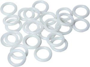 fabrics and drapes -100 pack sew on uv white rings for shades - roman shade rings