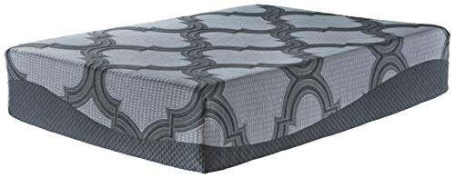 Signature Design by Ashley King Size 14 Inch Hybrid Mattress with Cooling Gel Memory Foam and Lumbar Support Form