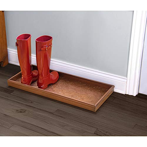 Good Directions 204VB Medallions Tray, Plants, Pet Bowls, and More Boots, Shoes, Storage, and More, Copper Large