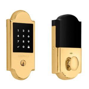 Baldwin 8235.003.ZW Boulder Touchscreen with Z-Wave Deadbolt, Polished Brass