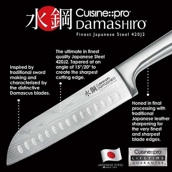 CUISINE::PRO® Damashiro® Santoku Knife (3 Piece Set)