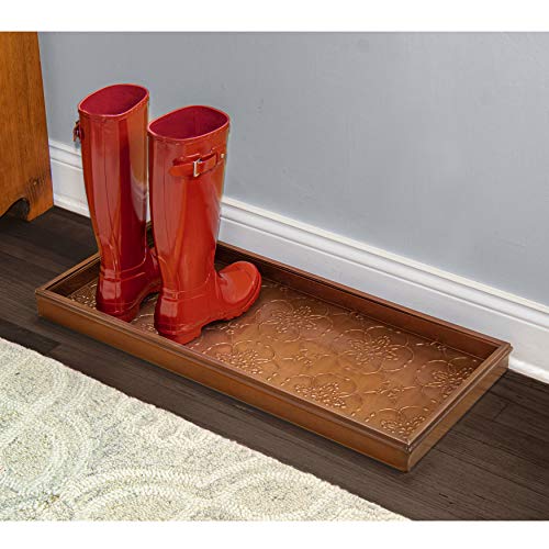 Good Directions 204VB Medallions Tray, Plants, Pet Bowls, and More Boots, Shoes, Storage, and More, Copper Large