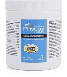 phycox 120 count hypoallergenic small bites for pets