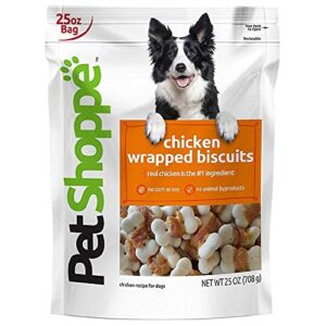 petshoppe real chicken wrapped biscuits (25 oz)