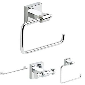 franklin brass maxted -bath hardware accessory set - 4 piece, satin nickel