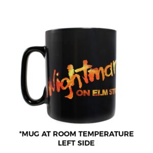 Morphing Mugs A Nightmare On Elm Street – Welcome to My Nightmare – Freddy Krueger Heat Sensitive Clue Mug – Full image revealed when HOT liquid is added - 16oz Large Drinkware