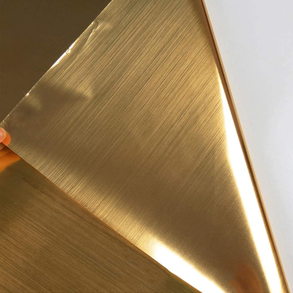 Gold Self Adhesive Contact Paper 17.7”X 118” Metallic Gold Contact Paper Metal Look Wallpaper Self Adhesive Peel and Stick Wallpaper Waterproof Contact Paper DIY Decor Shelf Liner Covering Film Roll