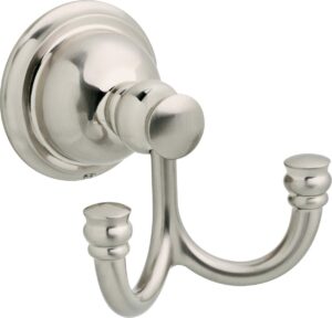 delta faucet aub35-sn aubrey towel hook, spotshield brushed nickel