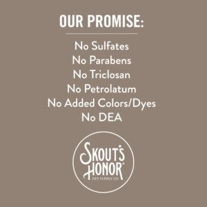 SKOUT'S HONOR Pet Detangler Spray - Hydrating & Conditioning with Avocado Oil & Probiotics, 97% Natural, Paraben & Sulfate-Free, softens for a More brushable Coat, Daily Use, 8oz, Dog of The Woods