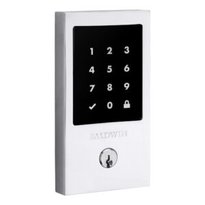 Baldwin 8225.260.ZW Minneapolis Touchscreen with Z-Wave Deadbolt, Polished Chrome