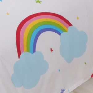 Price Right Home Rainbow Sky Single Duvet Cover and Pillowcase Set