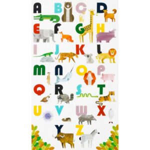 robert kaufman fabrics a to z animals alphabet animal panel