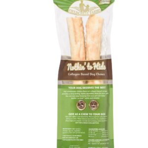 Fieldcrest Farms Nothing to Hide Natural Rawhide Alternative Large 10'' Rolls for Dogs - 3 Pack (6 Chews) Premium Grade Easily Digestible Chews - Great for Dental Health (Chicken)