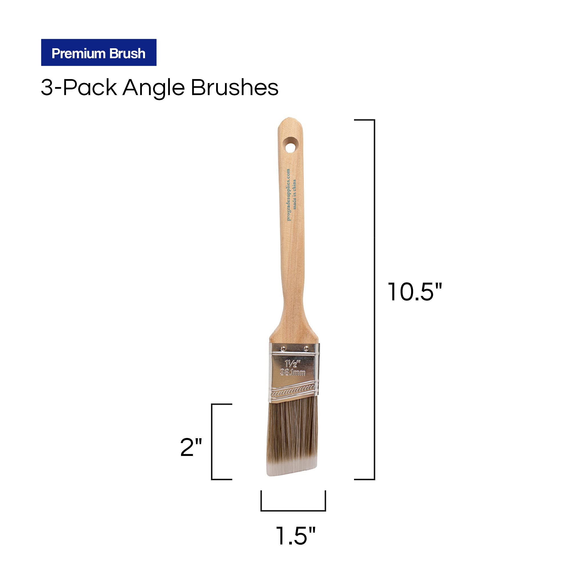 Pro Grade - Paint Brushes - Paint Brush Set (3 Ea 1.5A SC)