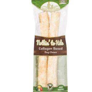 Fieldcrest Farms Nothing to Hide Natural Rawhide Alternative Large 10'' Rolls for Dogs - 3 Pack (6 Chews) Premium Grade Easily Digestible Chews - Great for Dental Health (Chicken)