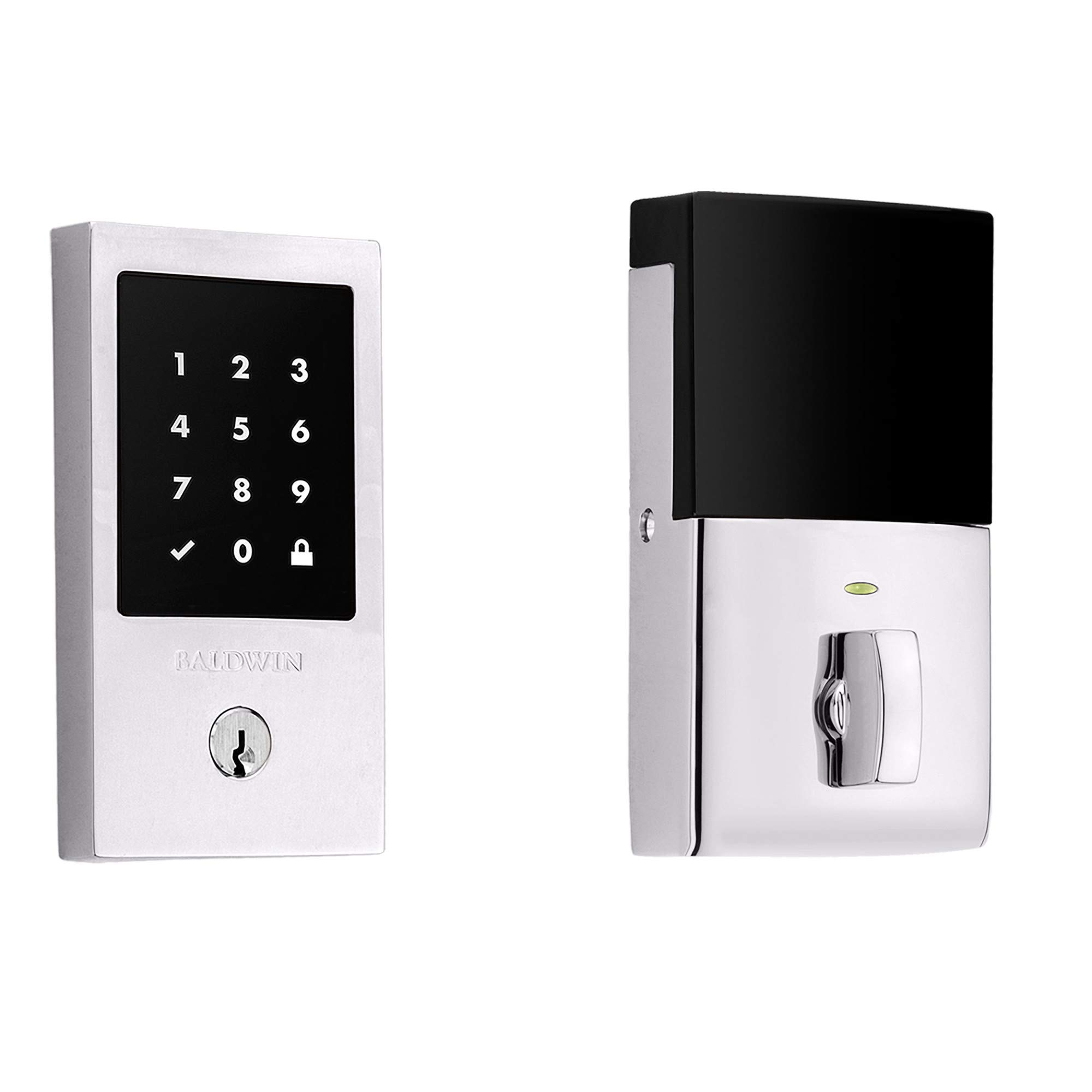 Baldwin 8225.260.ZW Minneapolis Touchscreen with Z-Wave Deadbolt, Polished Chrome