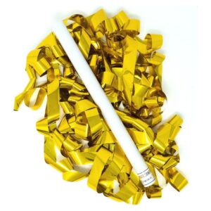 ultimate confetti wand 14 inch confetti launcher wand, gold streamers, 8 pack - great for parties, weddings and events! tissue, metallic and biodegradable options