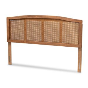 baxton studio marieke queen wood headboard, 61.2-inch w x 0.8-inch d x 40.94-inch h, ash walnut (159-9809-hit)