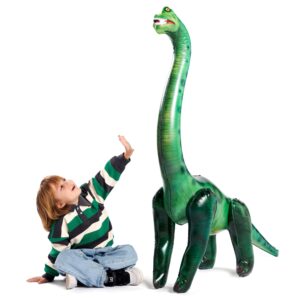 joyin 51" brachiosaurus inflatable dinosaur toy for party decorations, birthday party gift, gift for kids and adults