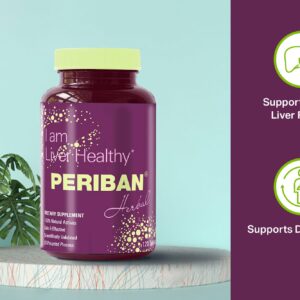 PERIBAN Liver Support -Blend of Andrographis Paniculata, Boerrhavia Diffusa, Tephrosia Purpurea, Phyllanthus Niruri. Proven to Support The Body's Natural Liver Functions and Immune Health