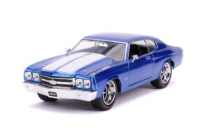 jada toys big time muscle 1970 chevy chevelle ss blue 1: 24 diecast vehicle