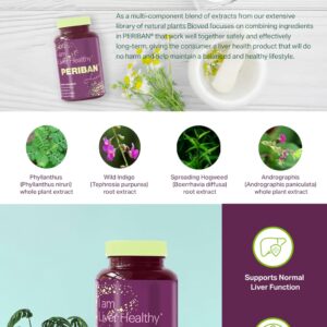 PERIBAN Liver Support -Blend of Andrographis Paniculata, Boerrhavia Diffusa, Tephrosia Purpurea, Phyllanthus Niruri. Proven to Support The Body's Natural Liver Functions and Immune Health