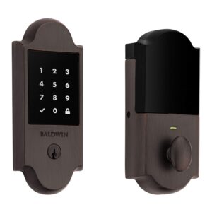 baldwin 8235.112.zw boulder touchscreen with z-wave deadbolt, venetian bronze