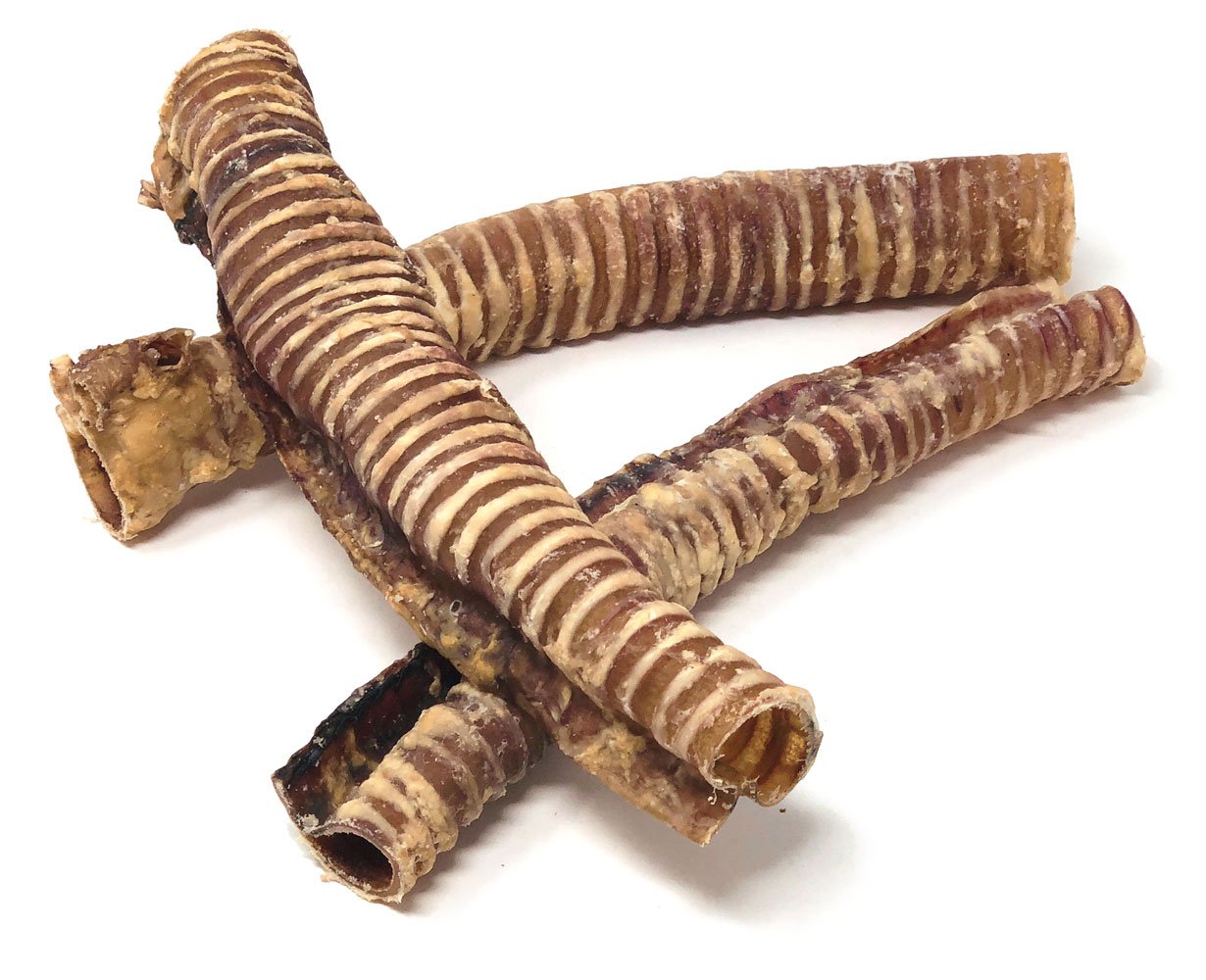 ValueBull Beef Trachea Dog Treats 10-12 Inch, 40 Count Bulk Pack - Angus Beef Dog Chews, Grass-Fed, Single Ingredient