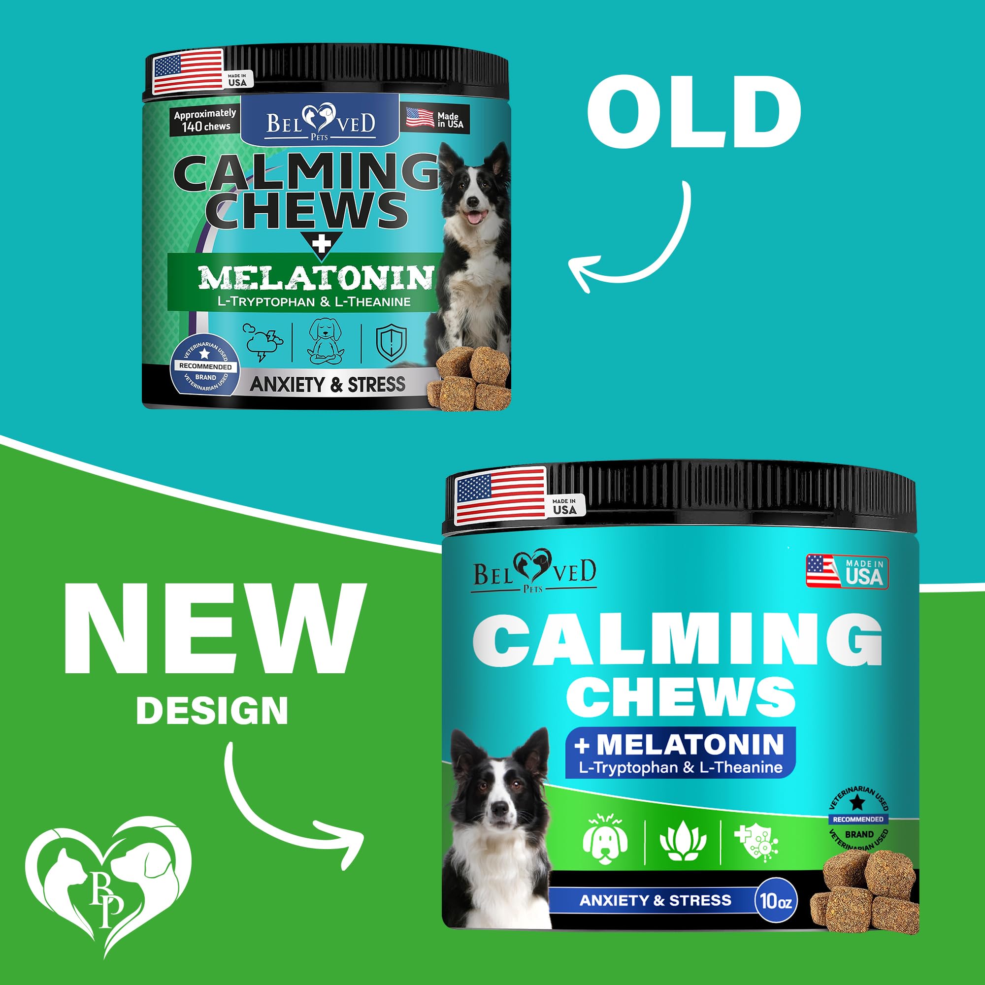 Hemp Calming Chews for Dogs & Puppy-Pet Separation Anxiety Relief Treats & Calm Aggressive Behavior - Melatonin Anti Stress Treatment Help with Thunder, Sleep Aid - Made in USA (Bacon (For Dogs))