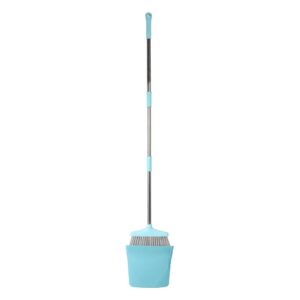 Broom with Dustpan Combo Set, Broom Dust Pan Set with 48inch Long Handle, Broom and Dustpan Set for Home, Kitchen, Office, Outdoor, Indoor - 3L Capacity, 10" Great Edge