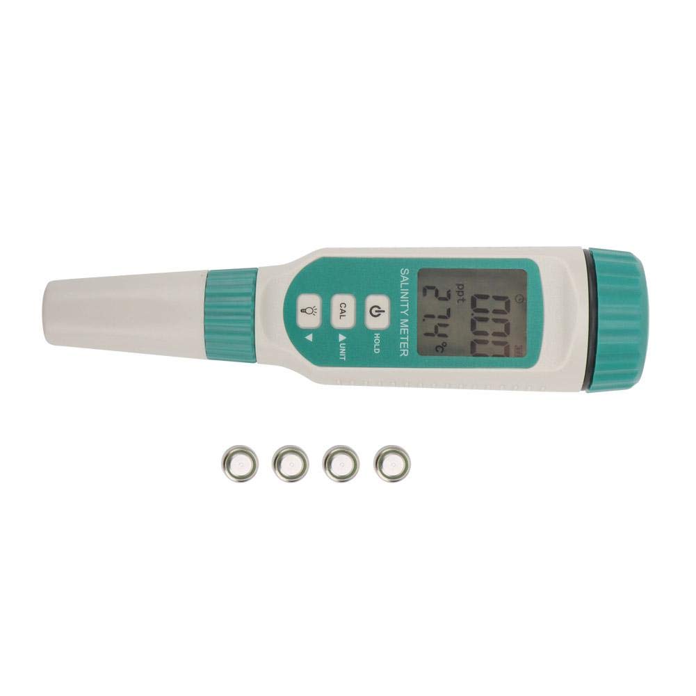 Digital Salinity Tester with Smart Sensor AR8012 Portable Salinity Meter for Water Source Monitoring, Aquaculture