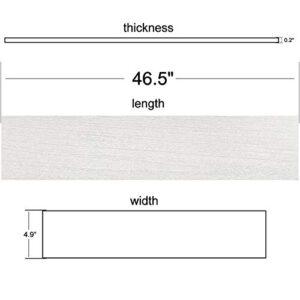 Art3d 10-Sheets Peel and Stick Reclaimed Barn Wood Planks for Wall, White-Washed (16 Sq Ft)