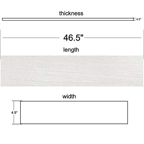 Art3d 10-Sheets Peel and Stick Reclaimed Barn Wood Planks for Wall, White-Washed (16 Sq Ft)